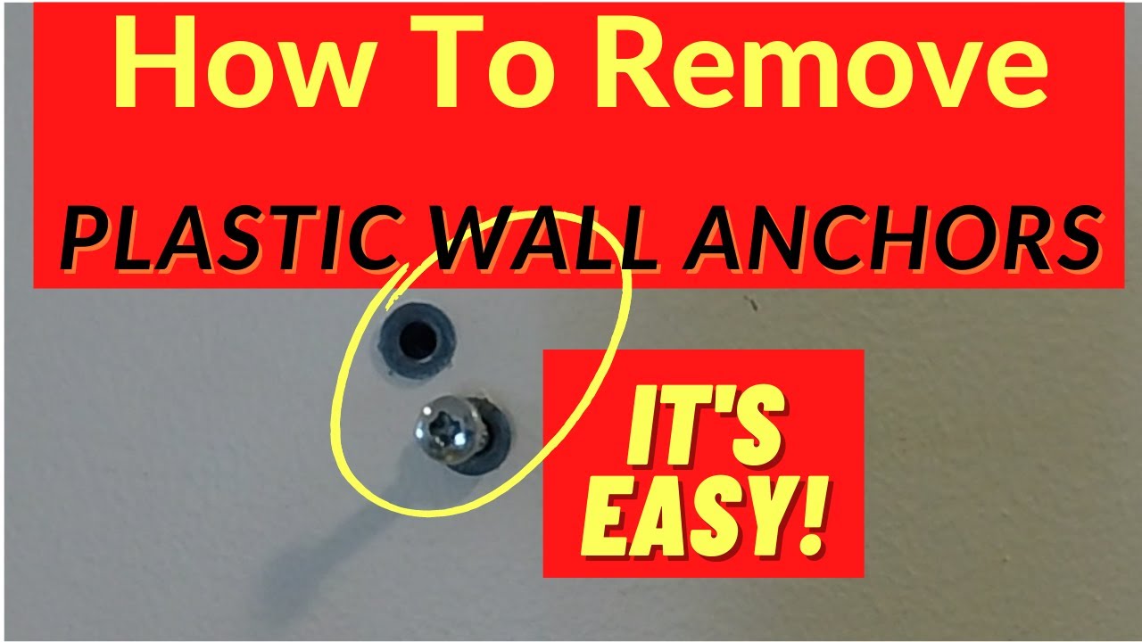 How To Remove Drywall Wall Anchors - YouTube