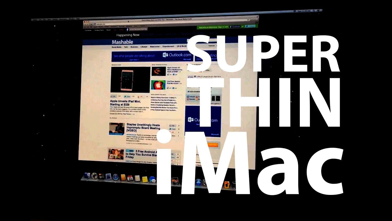 First Look: Apple Unveils New, Ultra-Thin iMac - YouTube