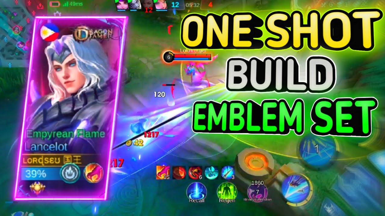 ONE SHOT BUILD LANCELOT ⚡ | Mobile Legends Bang Bang - Lancelot Build ...