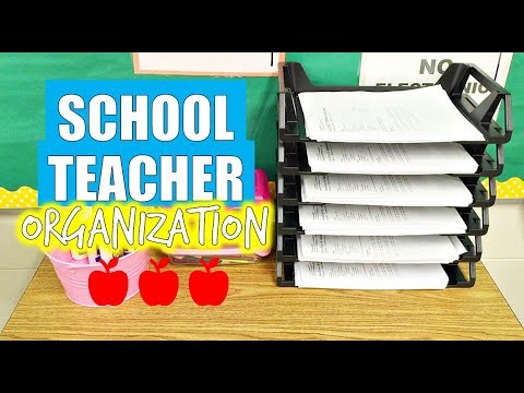 SCHOOL TEACHER ORGANIZATION | HOW I ORGANIZE MY CLASSROOM - YouTube