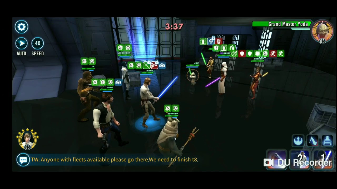 SWGOH - CLS and Ewok Elder vs Revan and Jolee - YouTube