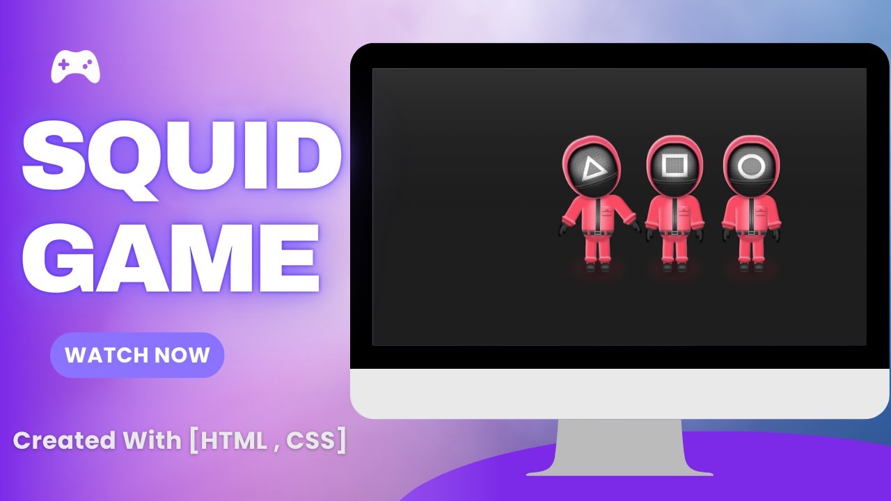 Squid Game Animation Created With {HTML , CSS} #squidgame #coding - YouTube