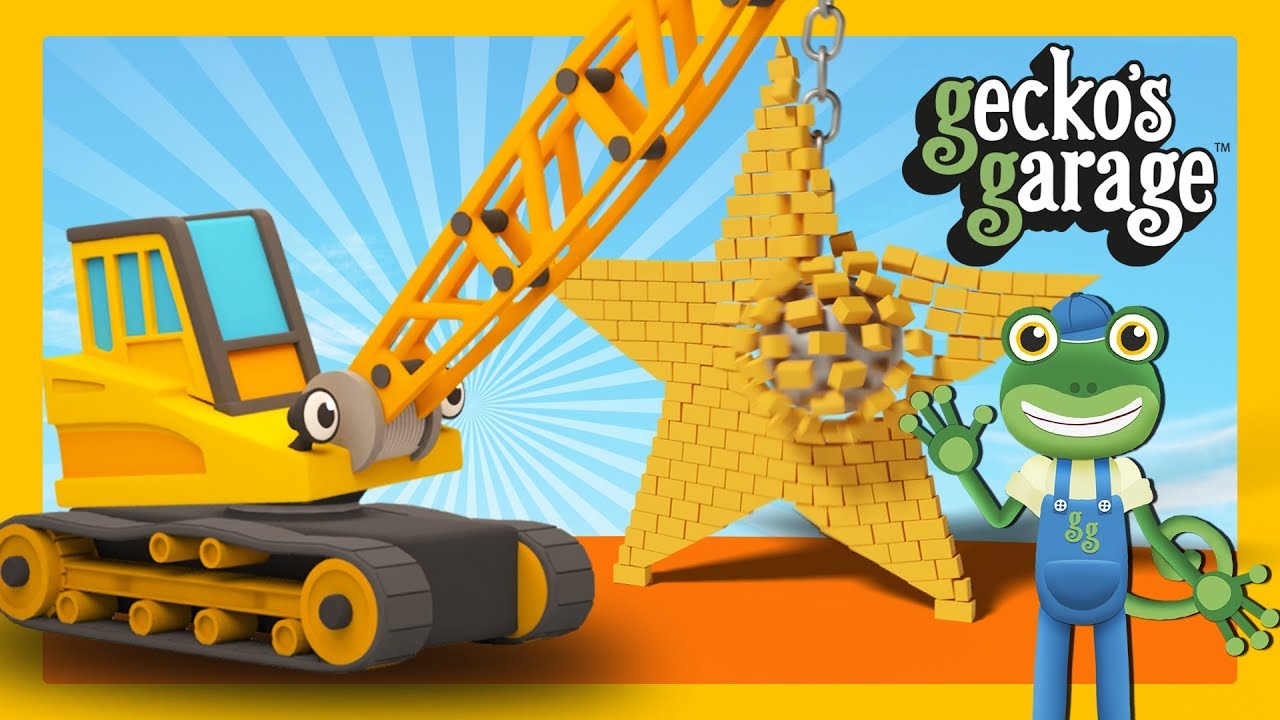 Wrecking Ball Crane Videos | Gecko's Garage | Construction Trucks For ...