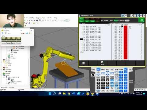 ROBOGUIDE Programación de robot para escritura - YouTube