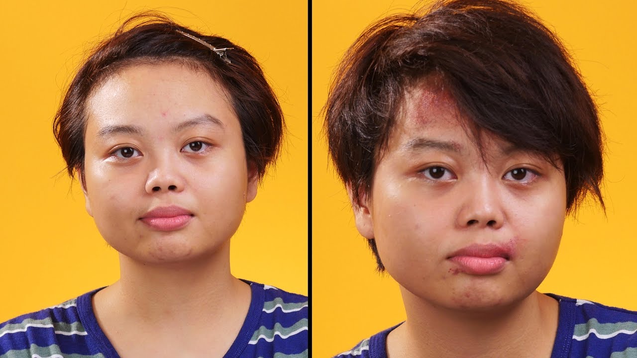 Makeup Special Effect Halloween Tutorial | Efek Muka Memar - YouTube