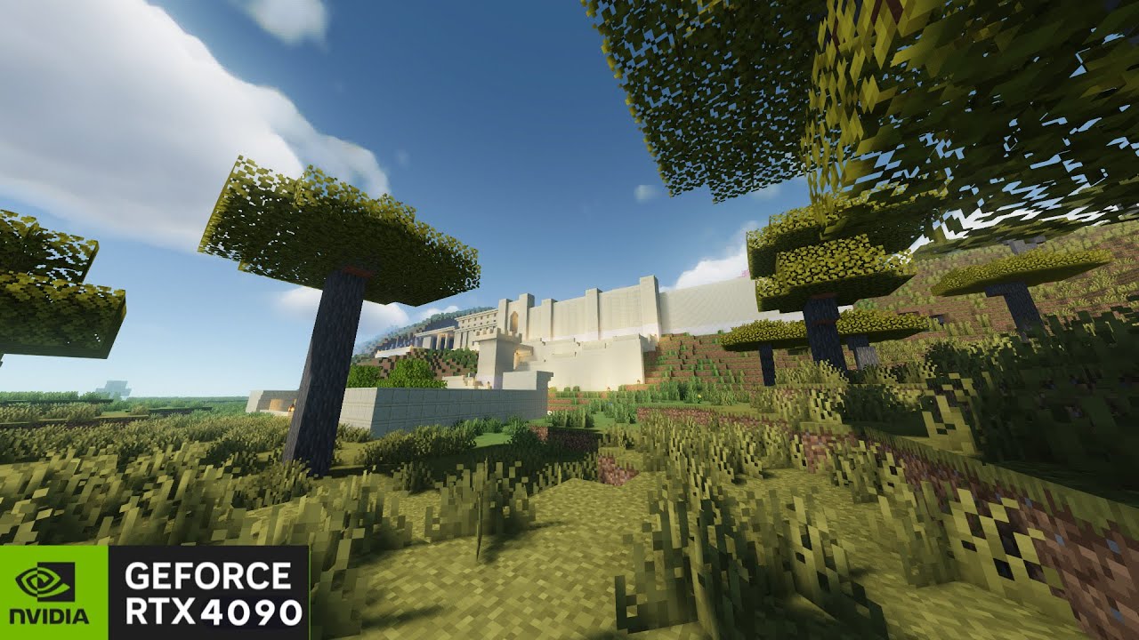 MINECRAFT Realistic Gameplay RTX 4090 | Zamplays | Drone Cinematic ...