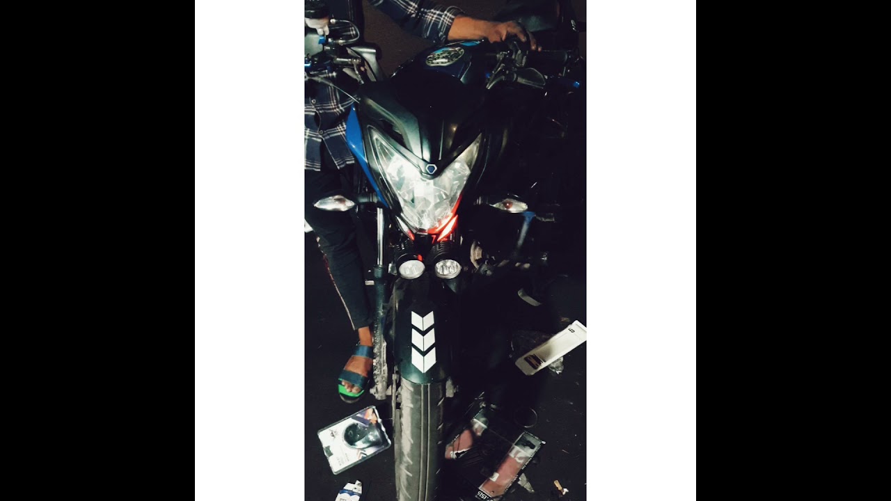 Drl light installetion on bajaj pulsar ns 160 /modified pulsar ns 160 ...