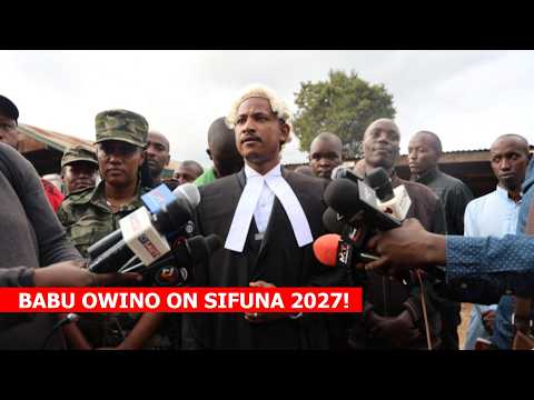 Listen to what Babu Owino said about Sifuna today in Kisumu!🔥