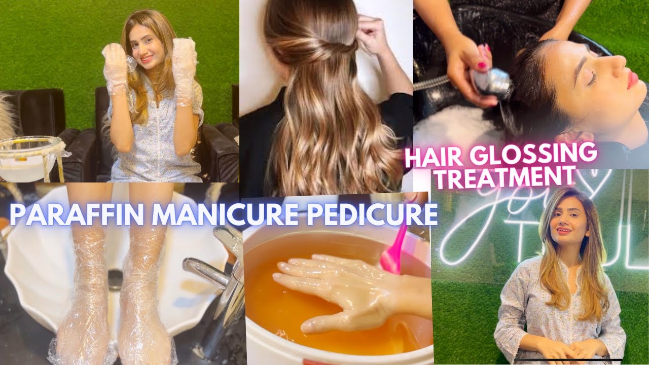 Hair Transformation | Glossing Treatment for Shiny Hair | Paraffin ...