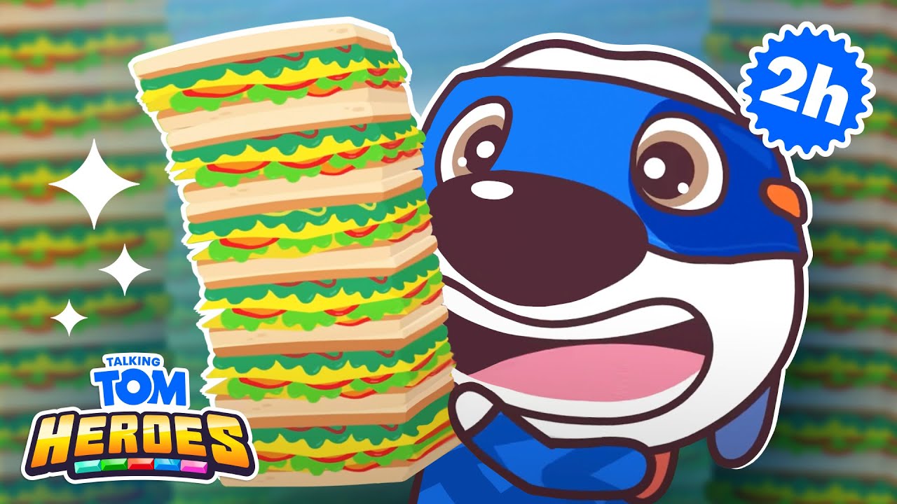 The Big Eating Contest 😋 Talking Tom Heroes Compilation - YouTube