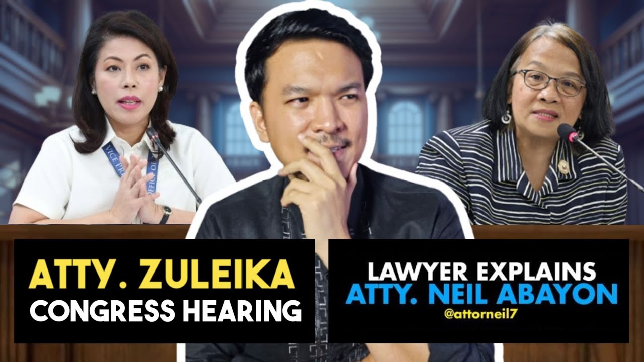 Atty. Zuleika Lopez Congress Hearing #LawyerExplains #AttorNEIL - YouTube