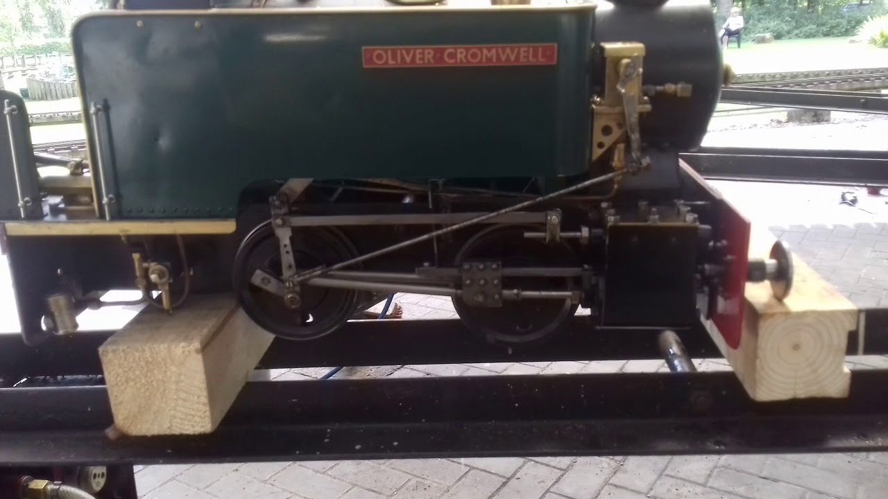 5 inch gauge Maxitrak Ruby "Oliver Cromwell" - YouTube