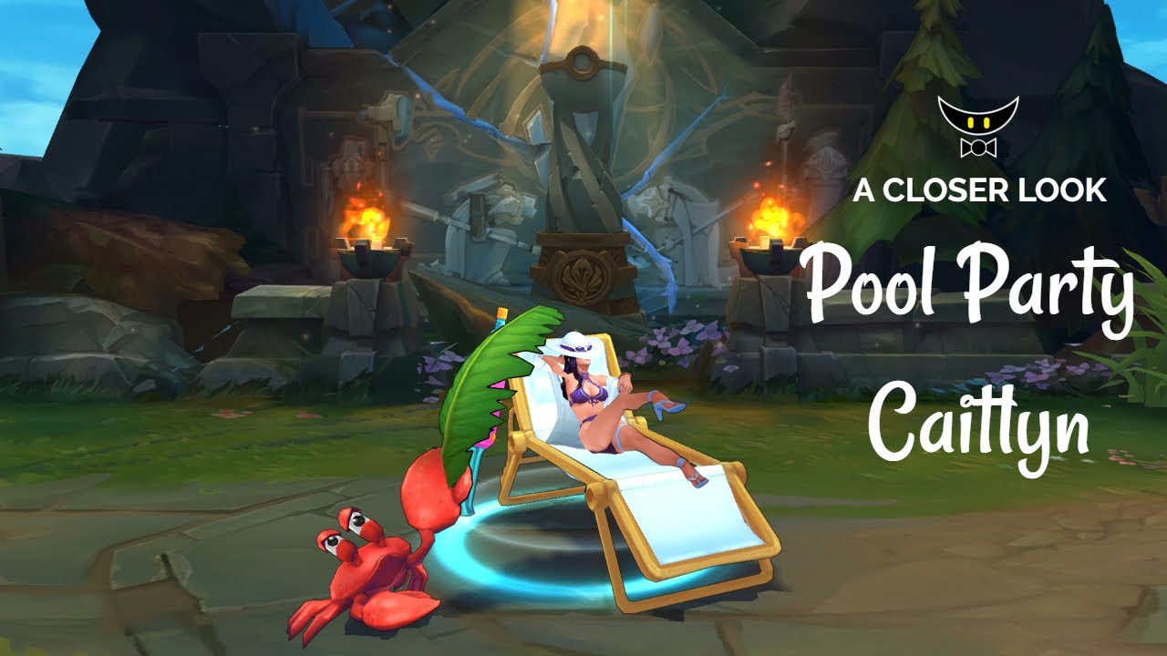 Pool Party Caitlyn Epic Skin - YouTube