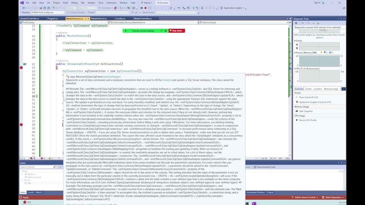 11 Net Coreapi Sqldatareader Youtube