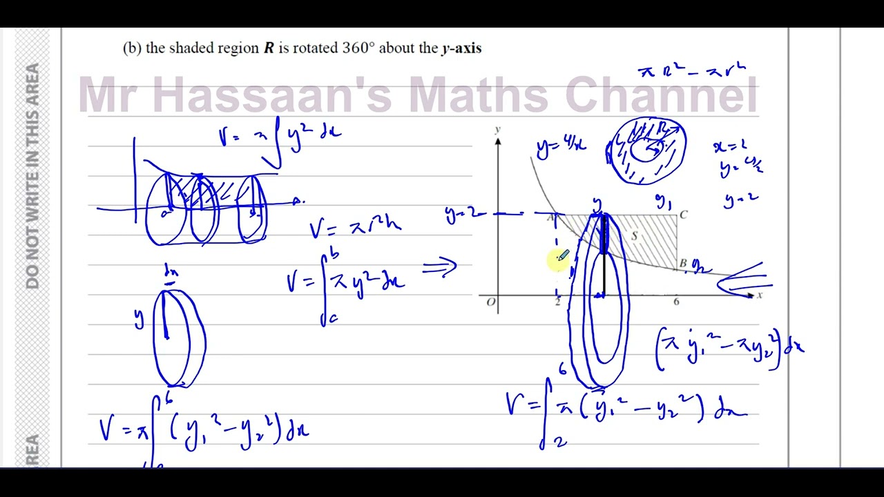 [10] CAIE, 9709 End of Topic Worksheet 13, Integration - Volumes of ...