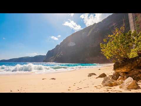 Ocean Ambience: Relaxing at Nusa Penida beach in Indonesia 4K Ultra HD