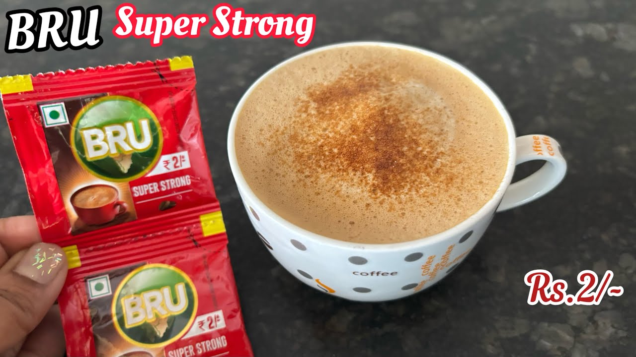 BRU Super Strong Coffee Powder Recipe | New BRU Super Strong Coffee ...