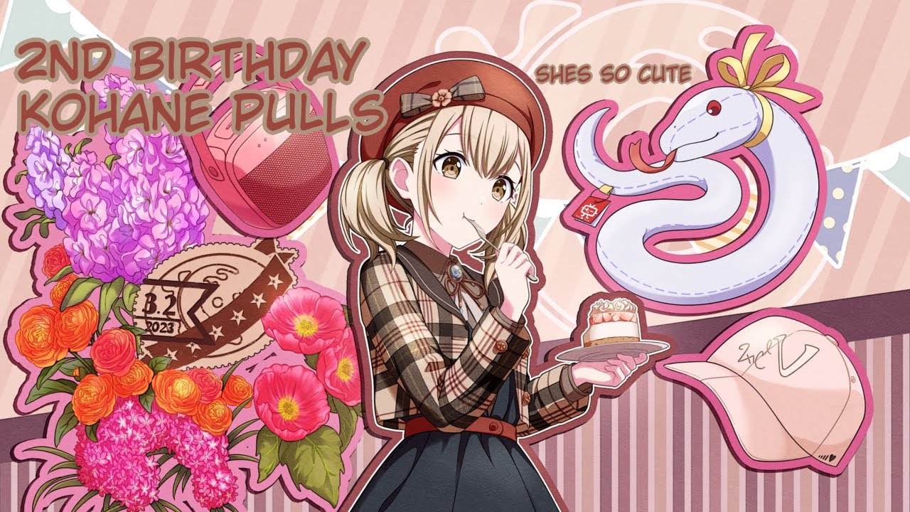 Pulling for kohane 2nd birthday card// Project sekai - YouTube