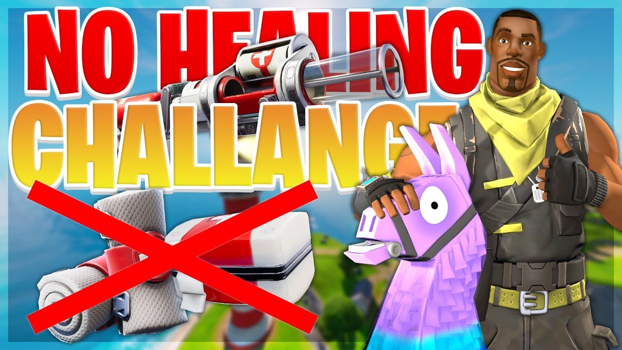 NO HEALING CHALLENGE LMAO!! *DAJ SHIELD VINKEL HEHE* - YouTube