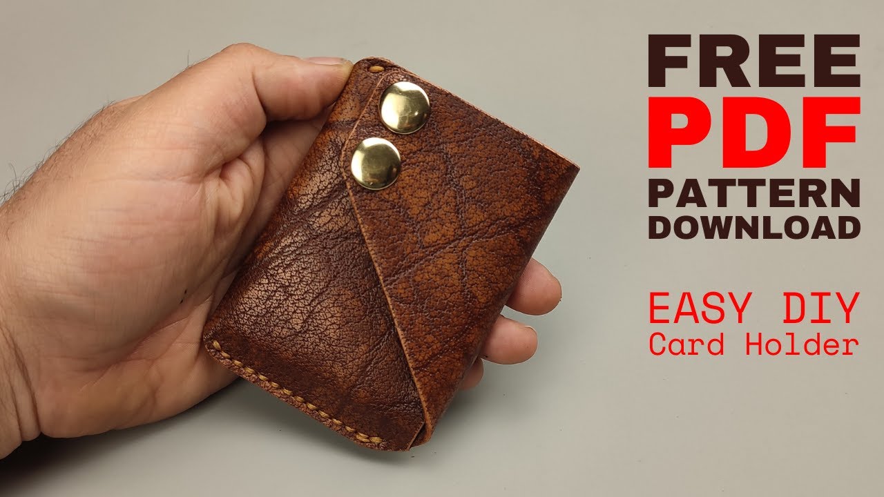 Easy to make!! How to make a card holder very easily - free pdf pattern ...