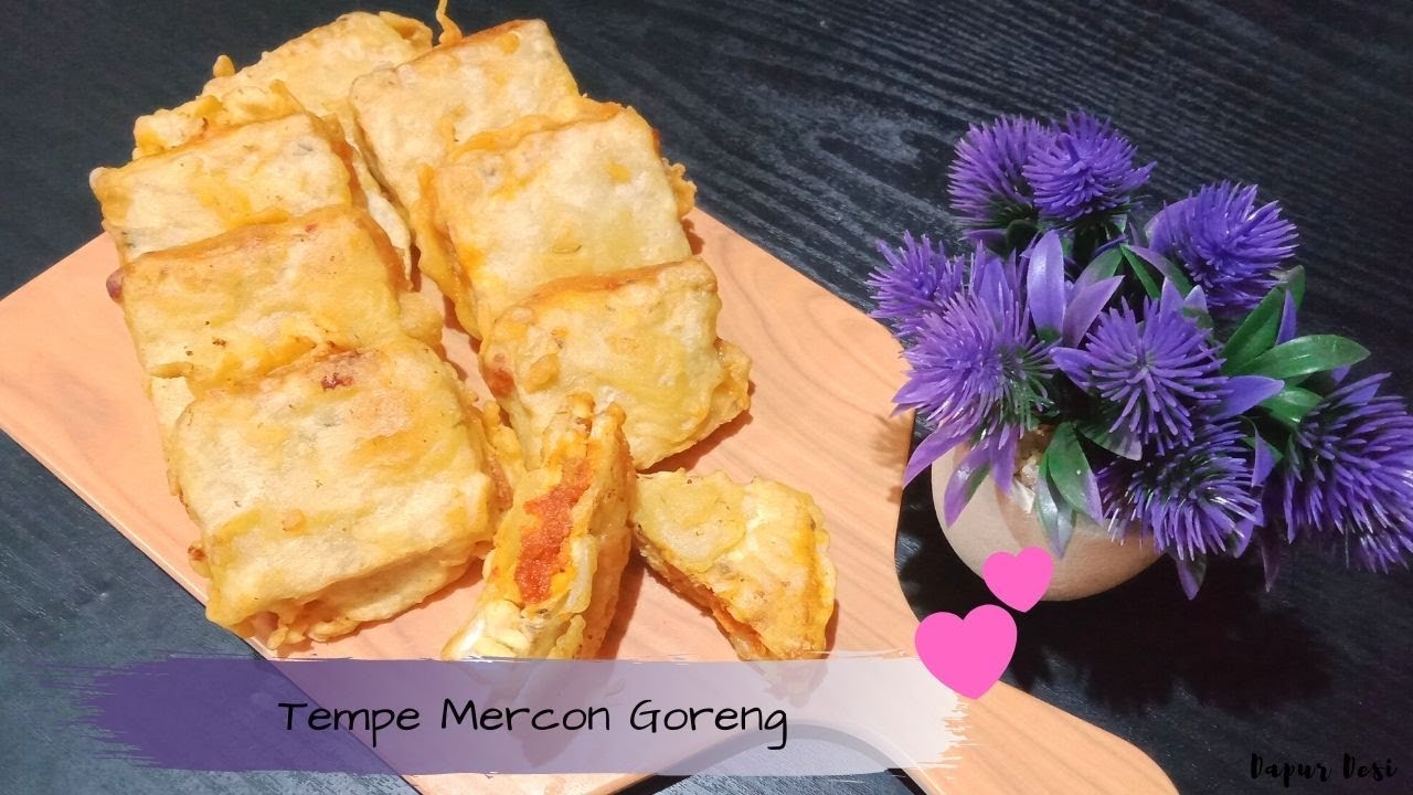 Resep Tempe Mercon Goreng Tepung - YouTube