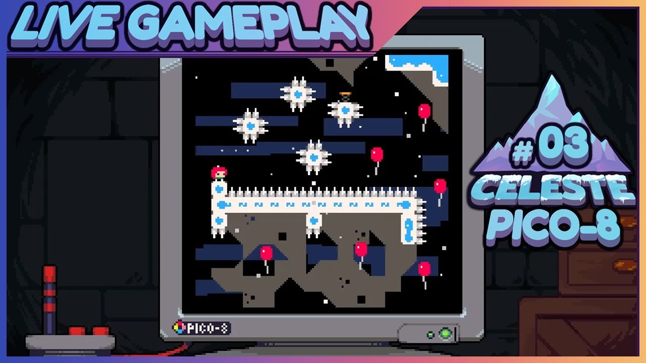 Celeste #03 - Resort Celestial - Bônus Level: Pico 8 Mini Game - YouTube