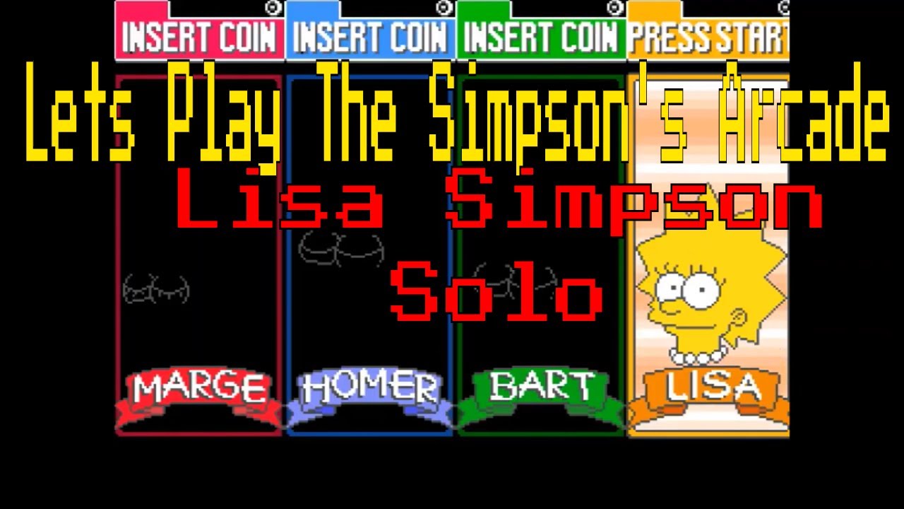 Lisa Simpson Long Play-The Simpsons Arcade - YouTube