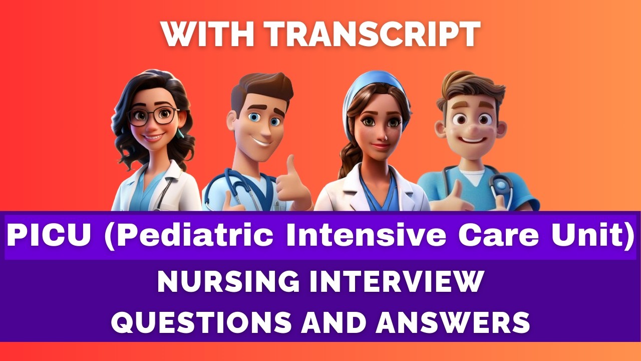 PICU Pediatric Intensive Care Unit Interview Questions with Answers ...