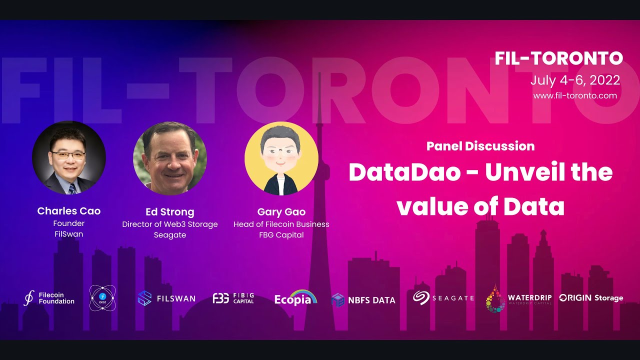 FIL TORONTO｜Day 2 Session 2 DataDao Unveil the value of Data - YouTube