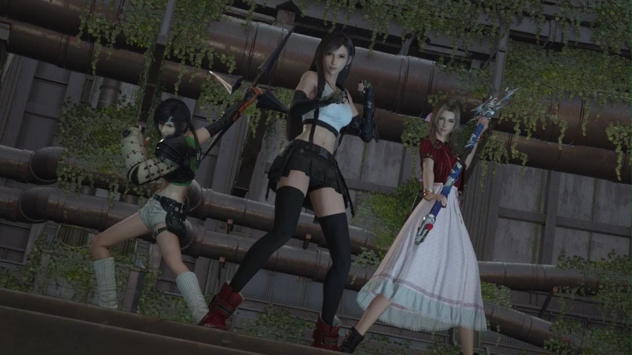Final Fantasy VII Rebirth: Tifa, Aerith and Yuffie vs Scarlet Boss Fight & Evil Cloud Scene ...