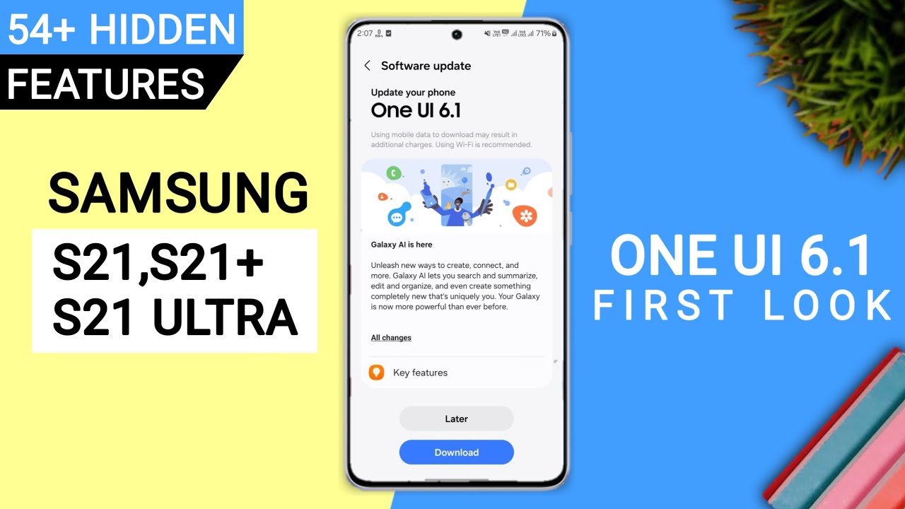 Samsung S21,S21+,S21 Ultra One Ui 6.1 Update | 54+ Hidden Features ...