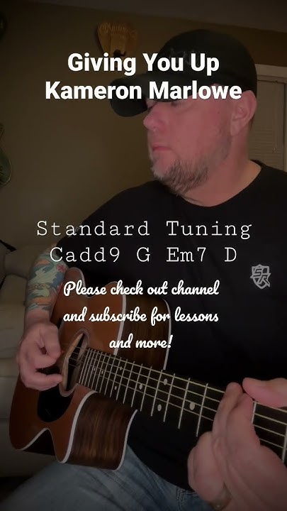 Giving You Up - Kameron Marlowe (guitar lesson) - YouTube