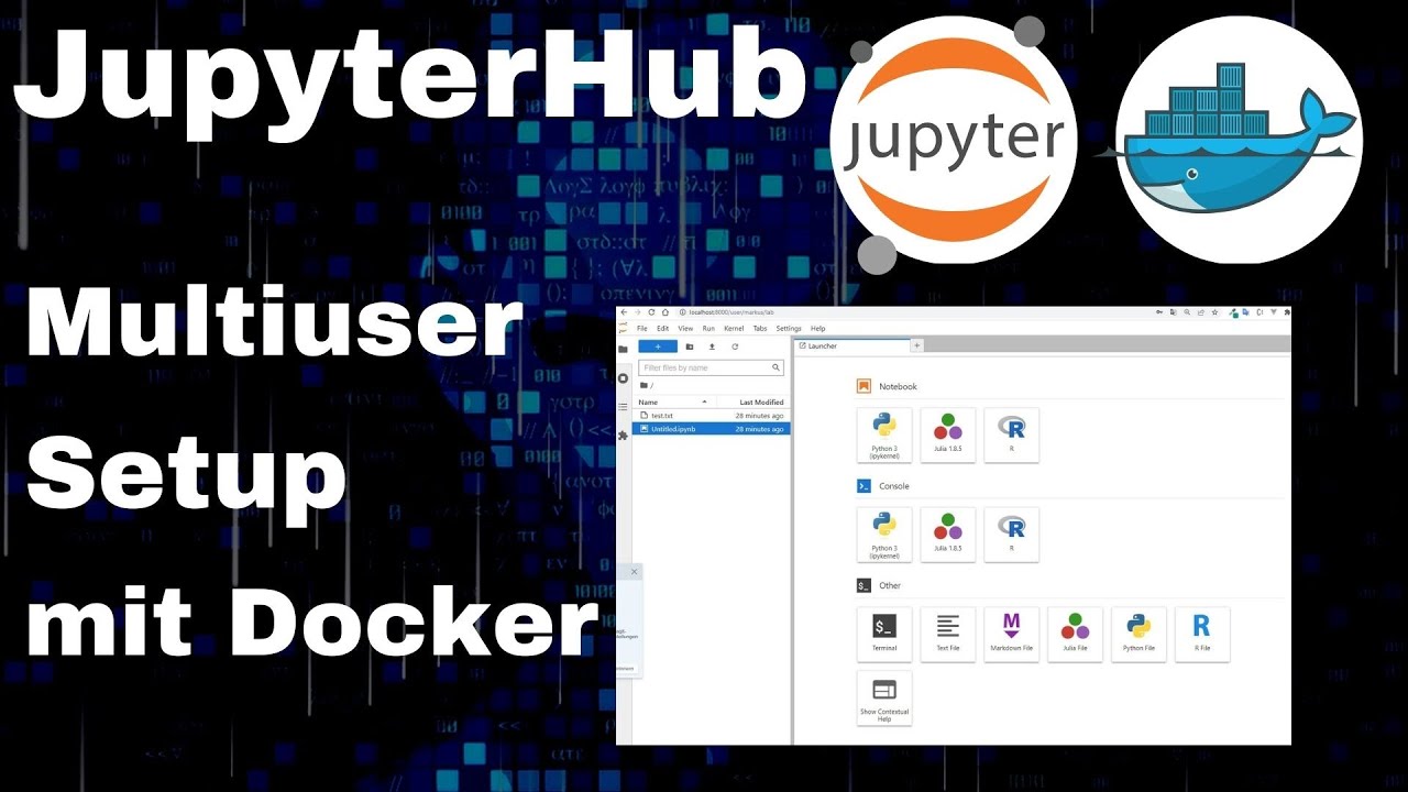 Multiuser Jupyterlab Server Mit Jupyterhub And Docker Youtube