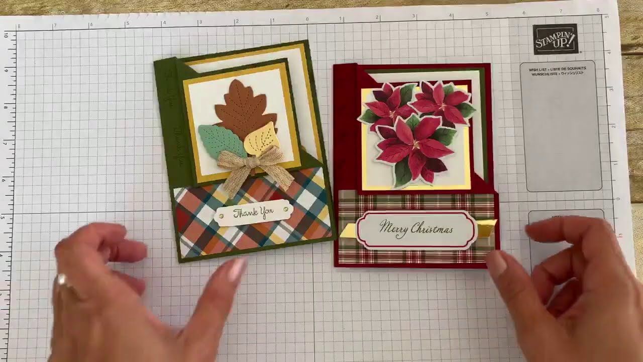 Funky fold card with a Twist - YouTube