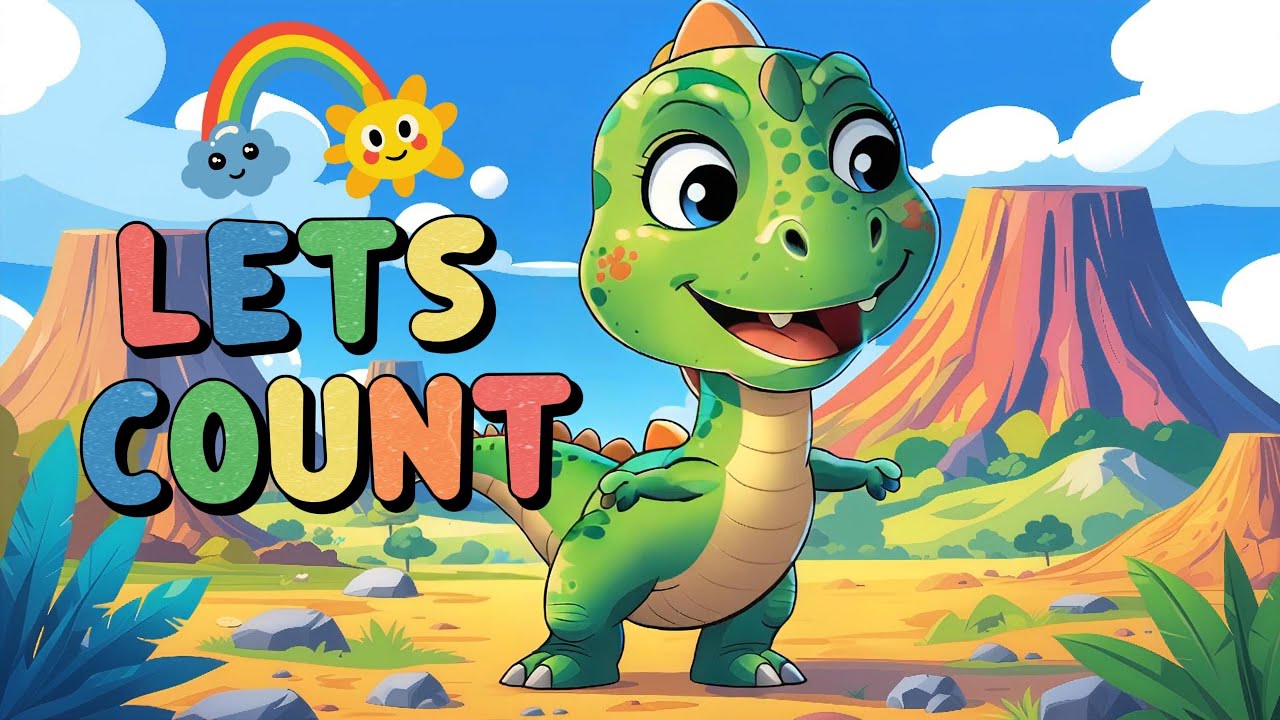Count with Dizzy the Dino 🦕 | Fun Numbers Song for Toddlers | Learn to ...