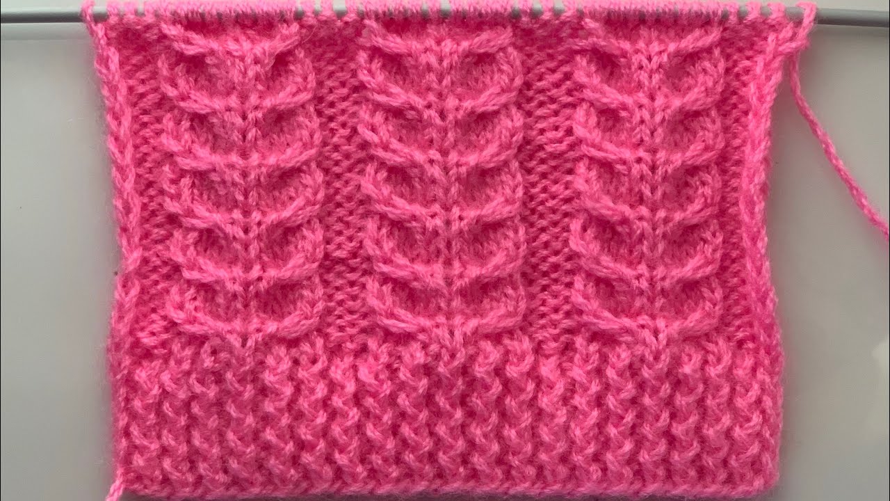 4 Rows Repeat Knitting Pattern For Sweater - YouTube
