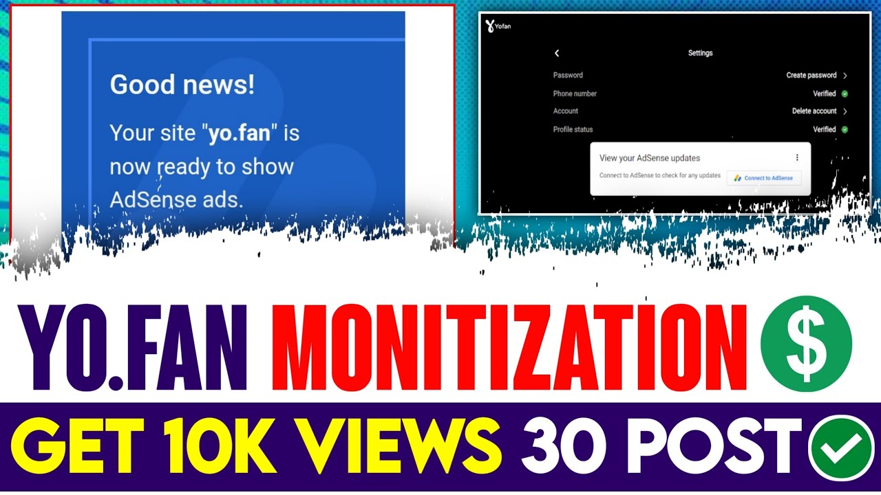 How To Approve Google Adsense With Yo.fan And Earn Money ll yo.fan ...