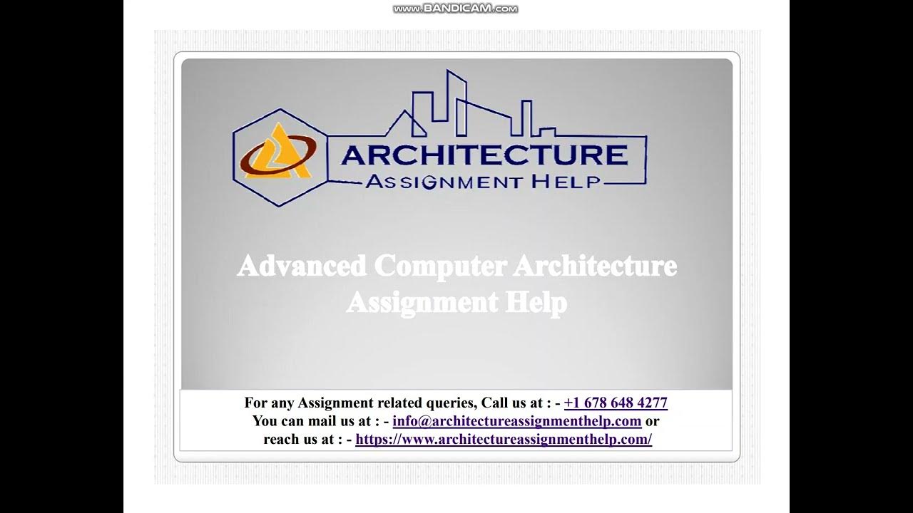 Advanced Computer Architecture Assignment Help - YouTube