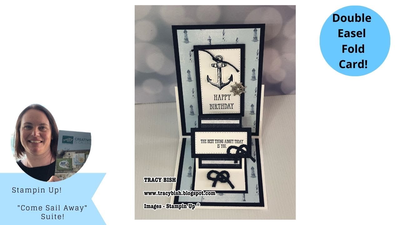 How To Create A "Double Easel Fold" Card! - YouTube