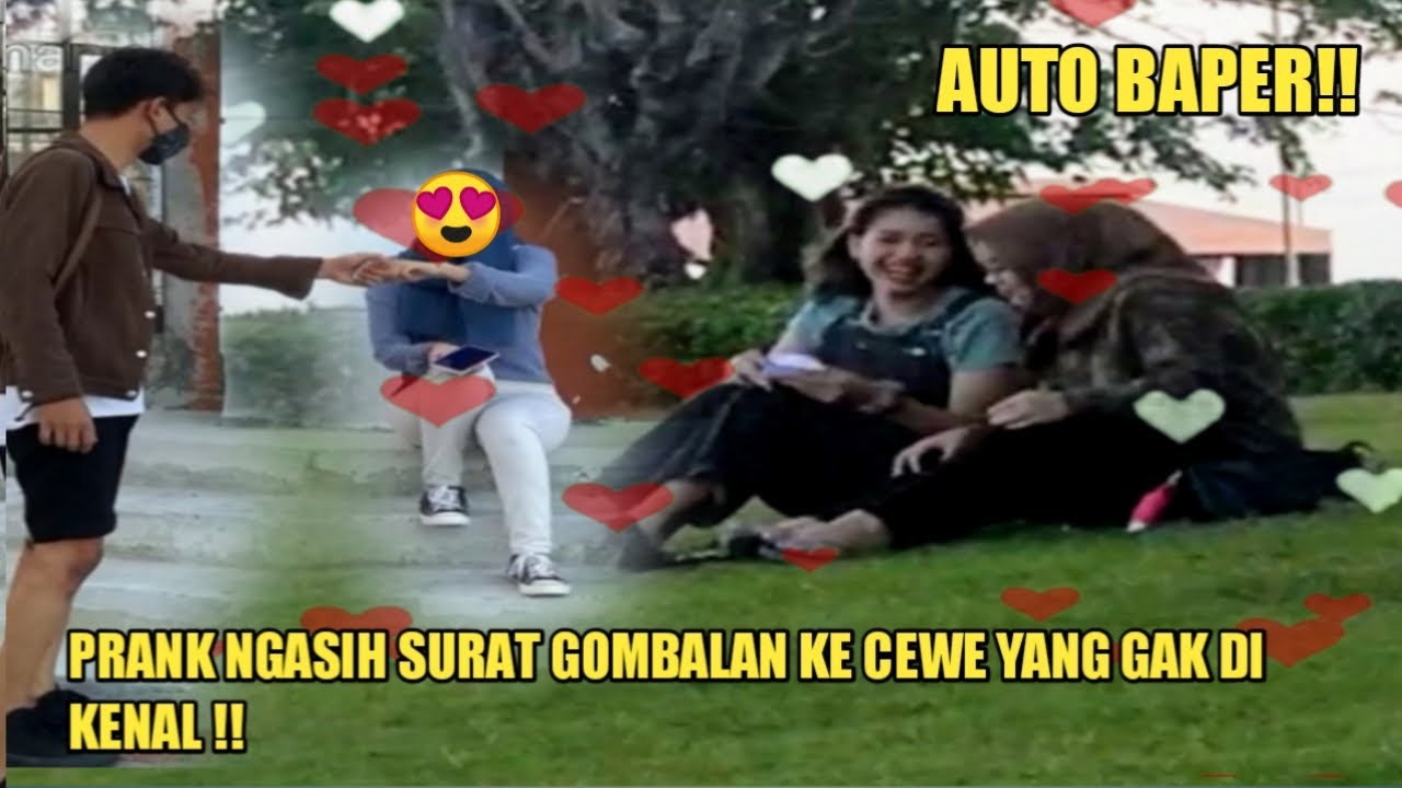 PRANK NGASIH SURAT GOMBALAN !! AUTO BAPER !! jomblo wajib nonton - YouTube