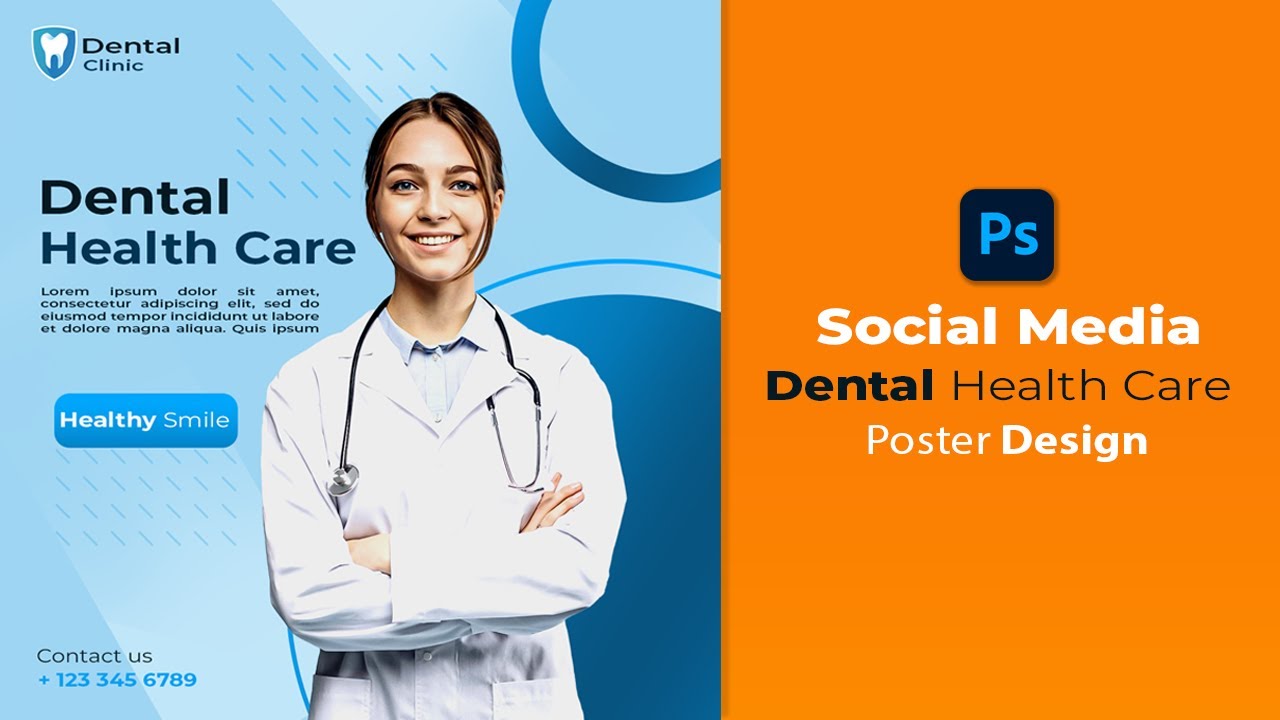 Social Media Dental Design | How to create Dental Care Post using ...