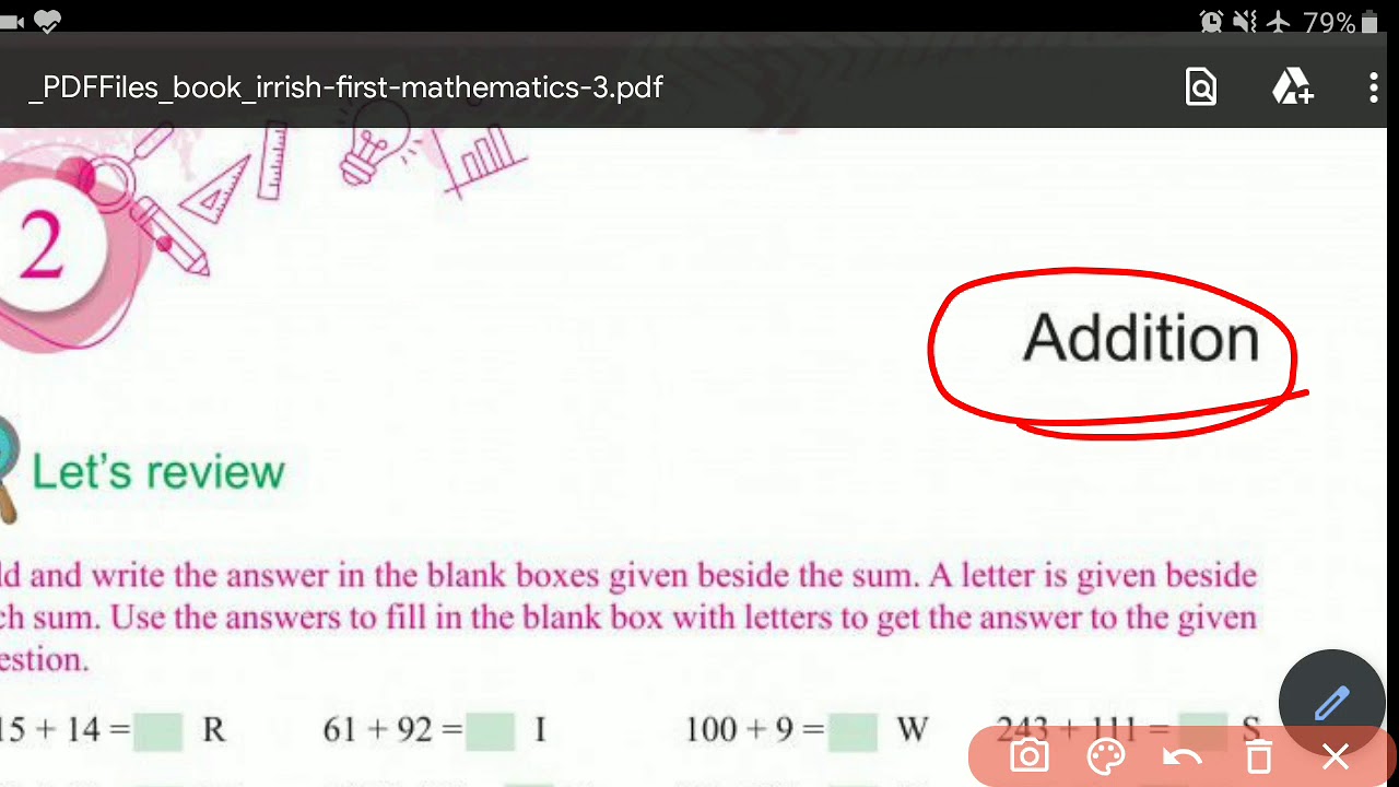3 std Maths Unit:2 Addition Ex 2 A, B - YouTube