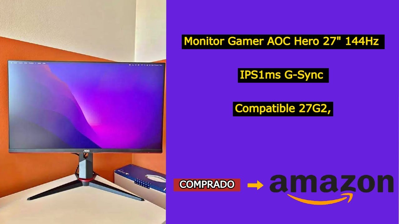 UNBOXING - MONITOR AOC HERO 144Hz 27'' 1MS G-SYNC - YouTube