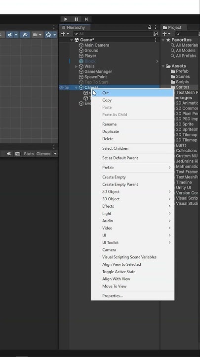 Unity Creating Title Text for Game Menu - Unity UI Tutorial - YouTube