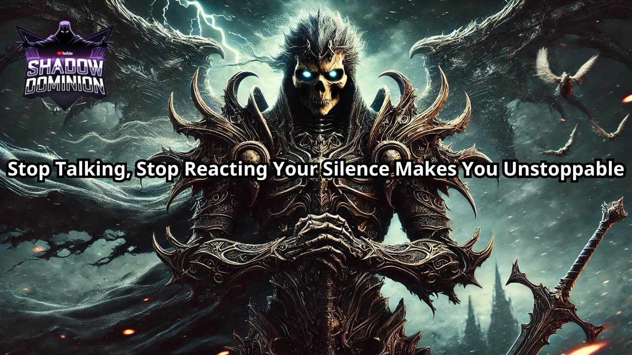 Stop Talking, Stop Reacting Your Silence Makes You Unstoppable - YouTube