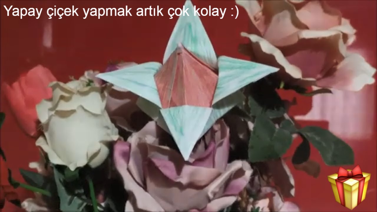 Kağıttan Origami Lale Yapımı - YouTube
