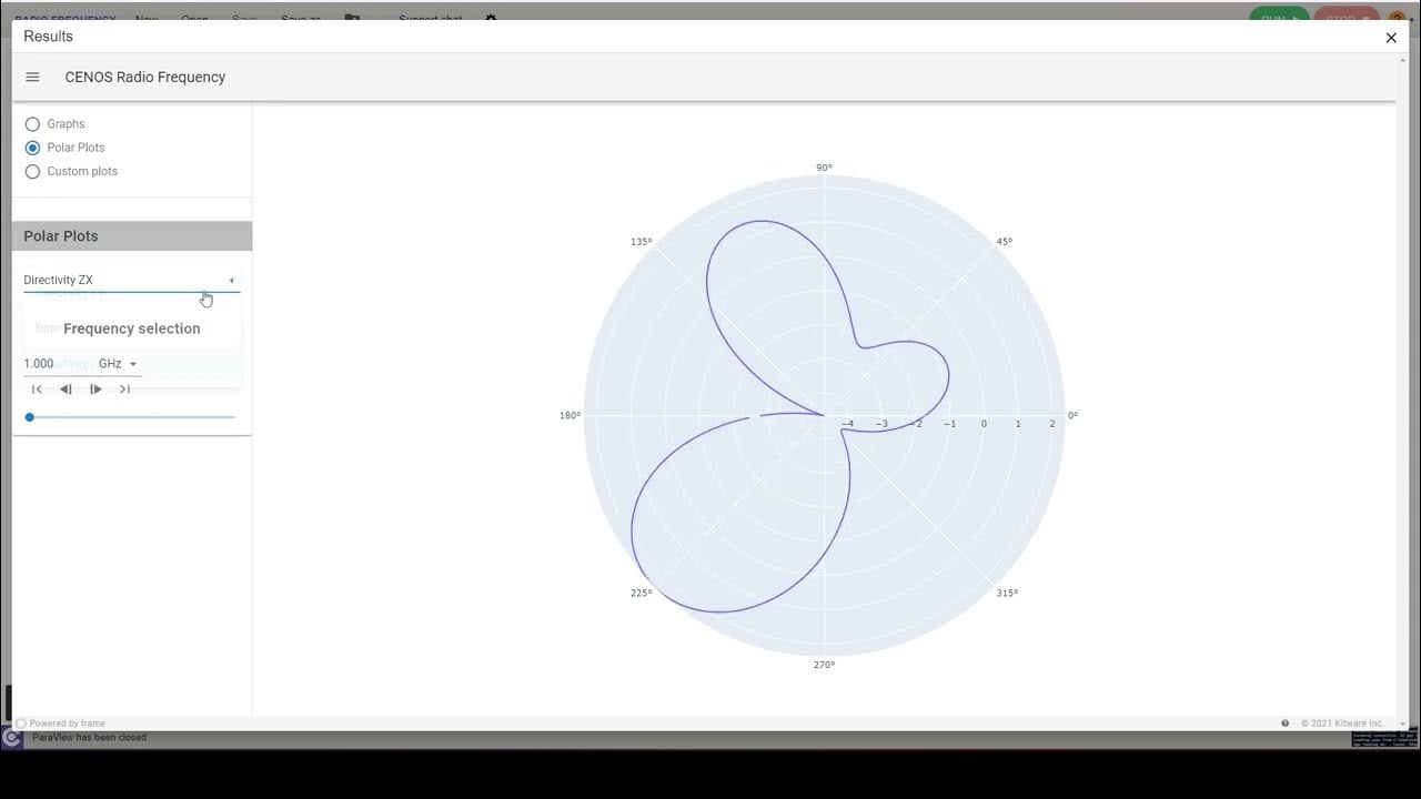 Demostración video CENOS RF: simulación y gráficos Python ...