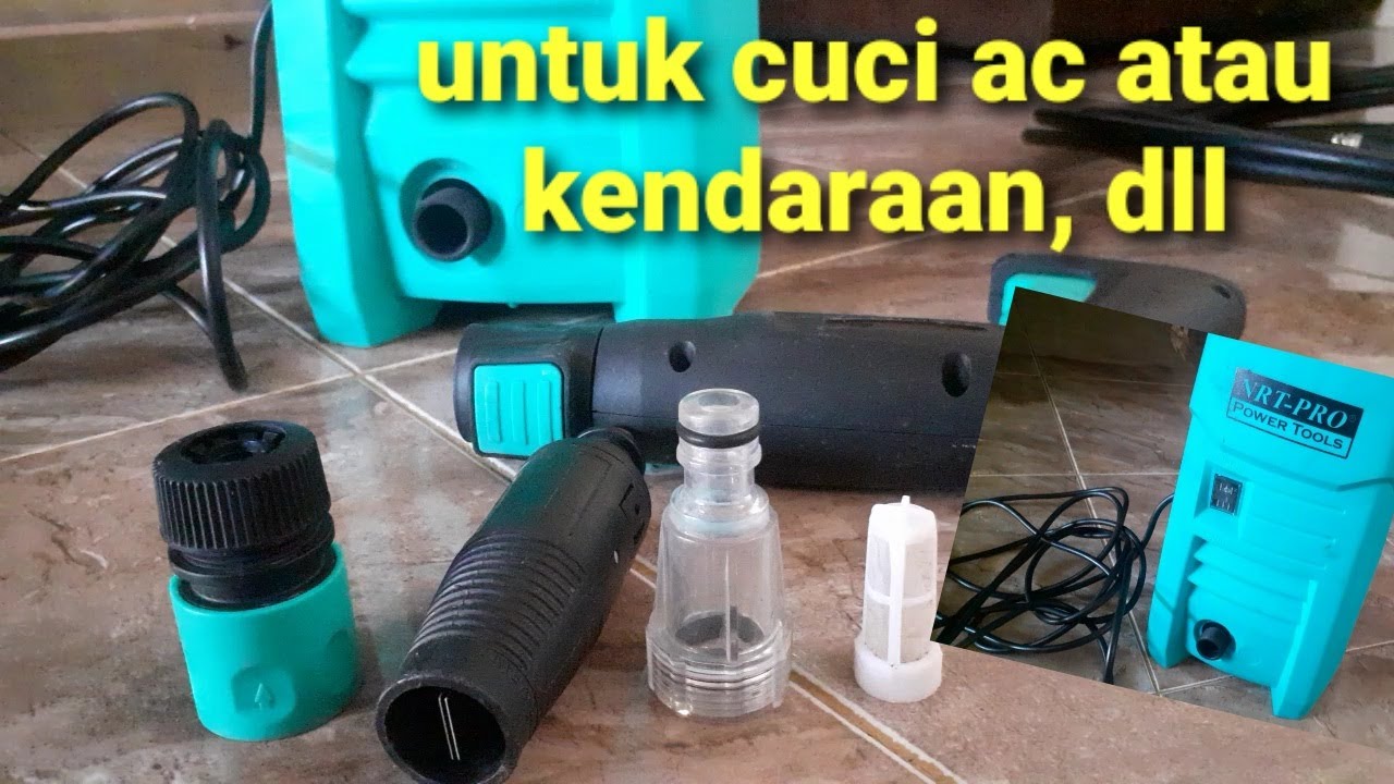mesin cuci AC atau kendaraan !! jet cleaner NRT pro - YouTube