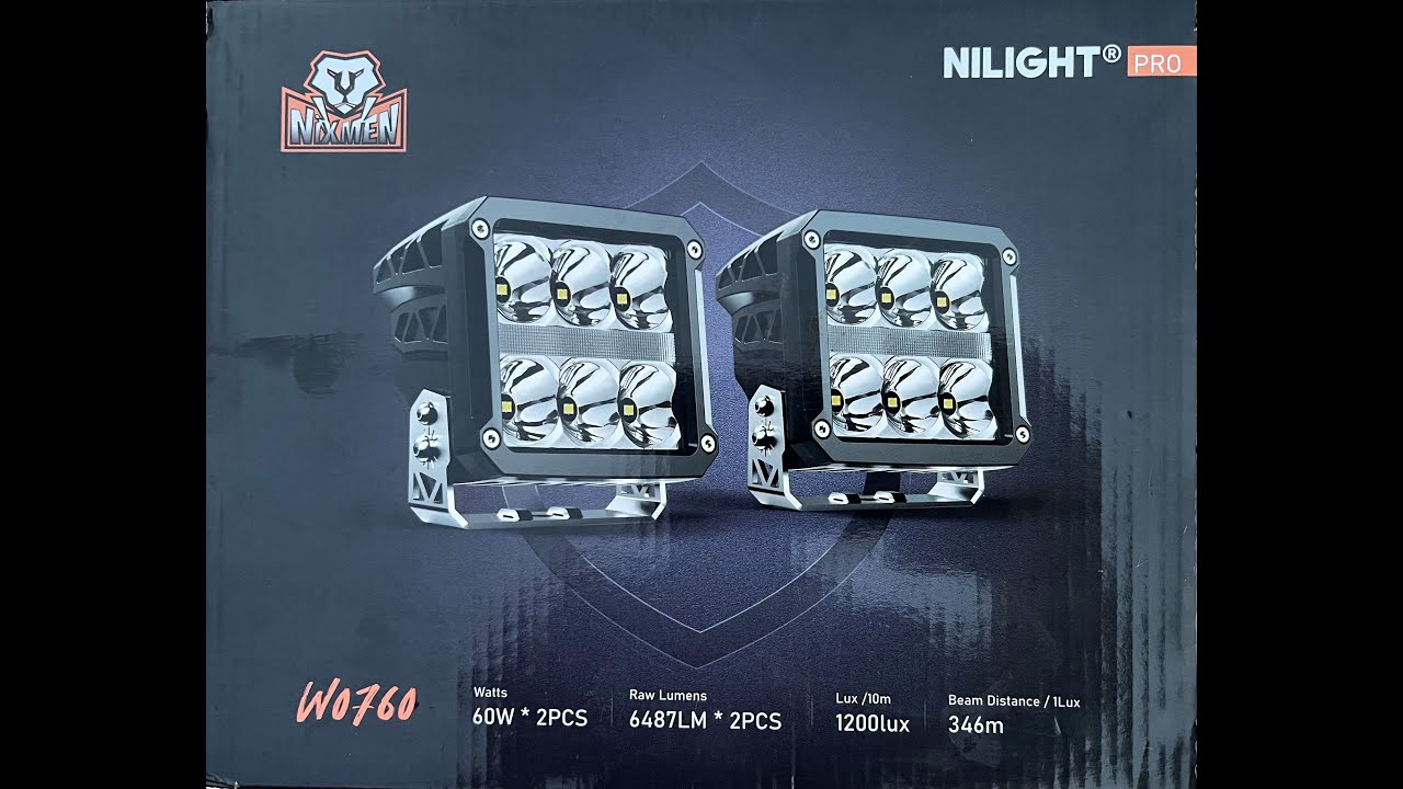 Nilight Pro~Nixmen 4” 60W LED Pod Light with DRL - YouTube