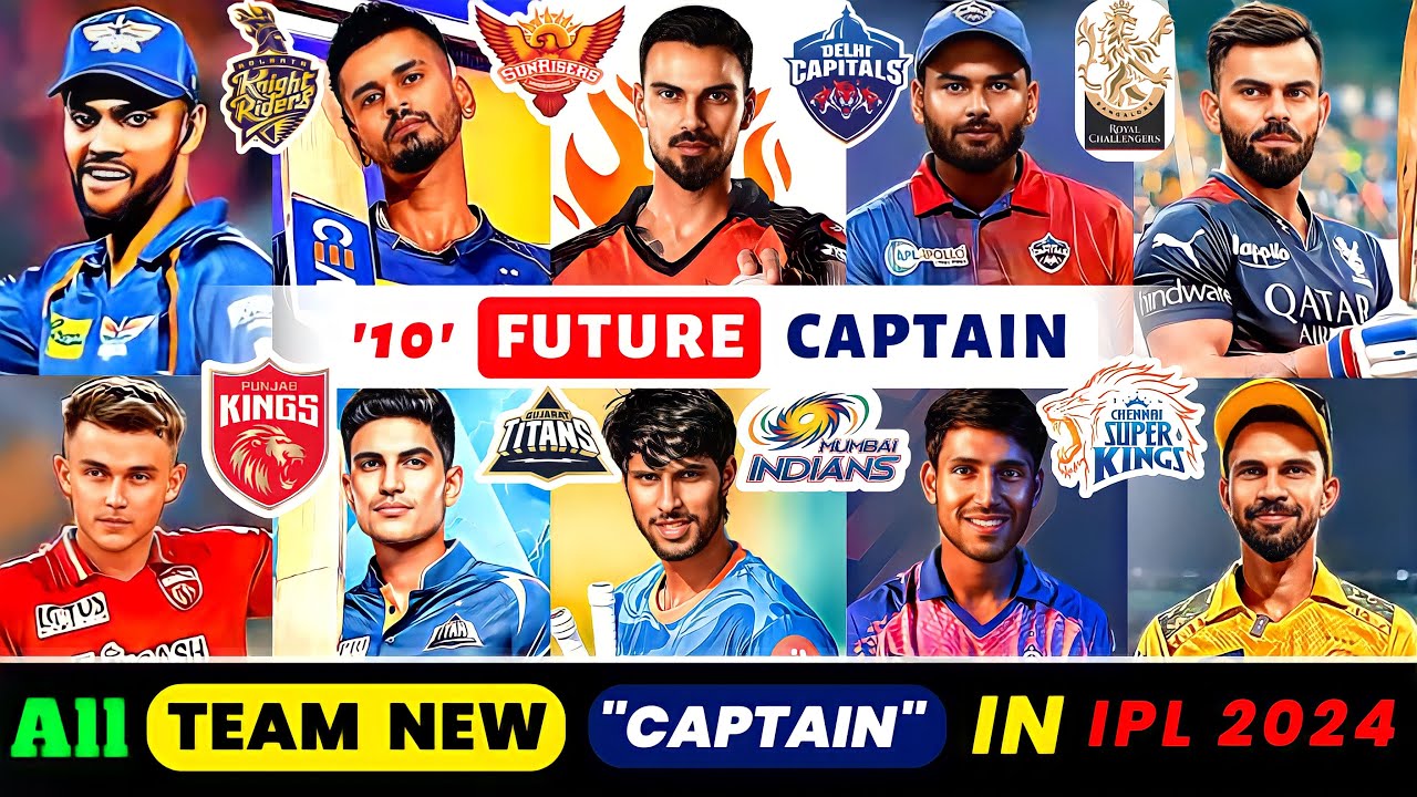"Future Captain" कोन बनेगा IPL 2024 में Sabhi Team का ? / IPL 2024 All ...